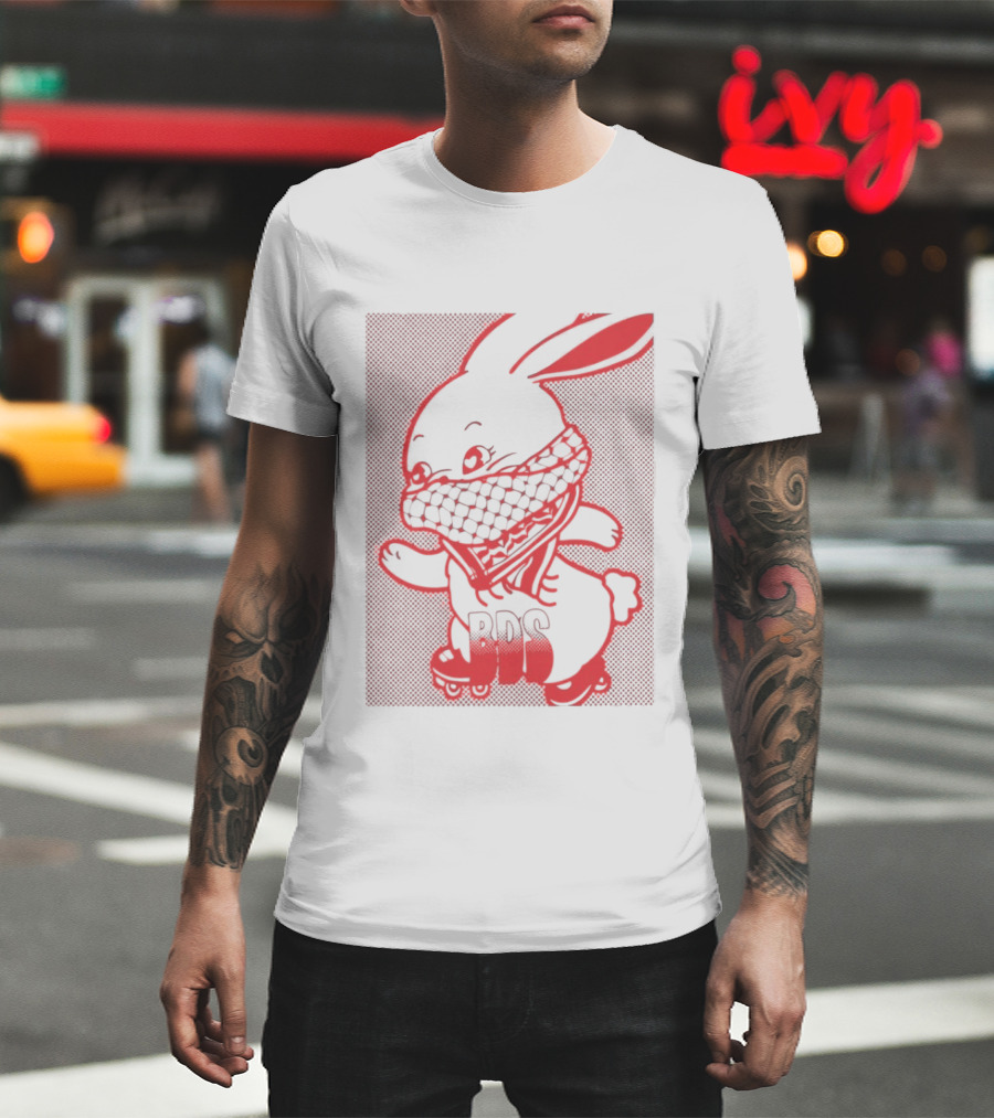 Skater Bunny BDS Vintage Roller Skates T-Shirt