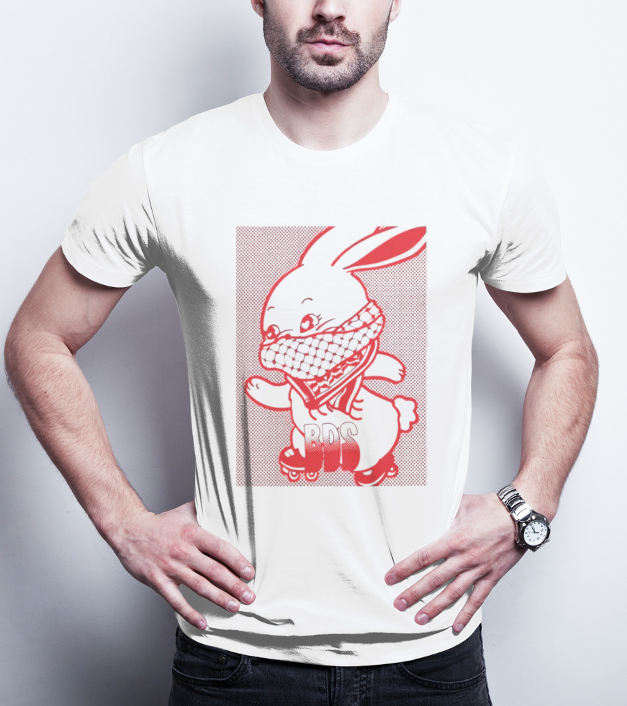 Skater Bunny BDS Vintage Roller Skates T-Shirt
