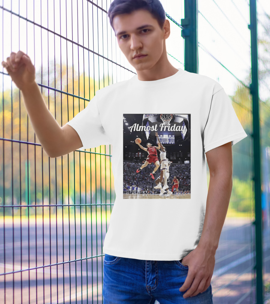 St John's Vs Kansas NCAA Basketball Almost Friday Action T-Shirt