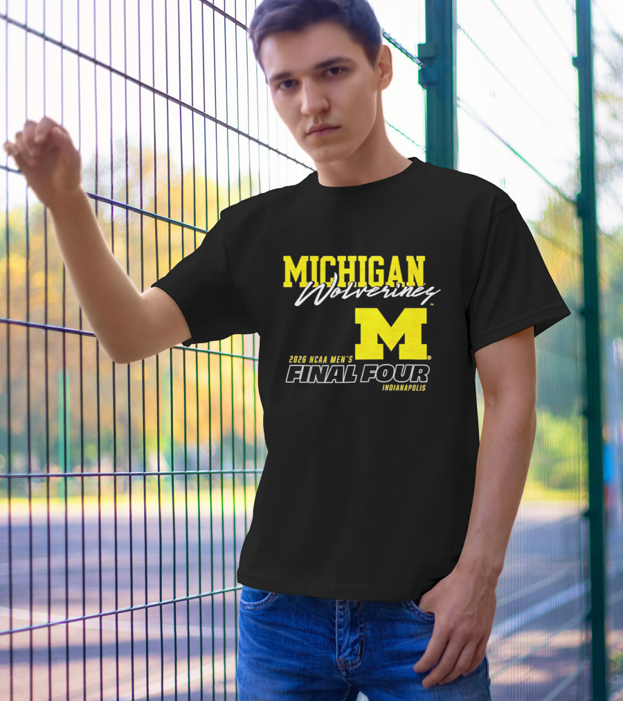 Michigan Wolverines 2026 NCAA Men's Final Four Indianapolis T-Shirt