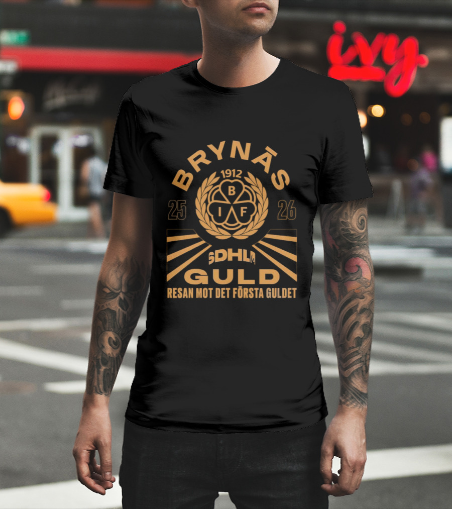 BRYNÄS SDHL 25 26 BIF GULD Resan Mot Det Första Guldet 2026 T-Shirt