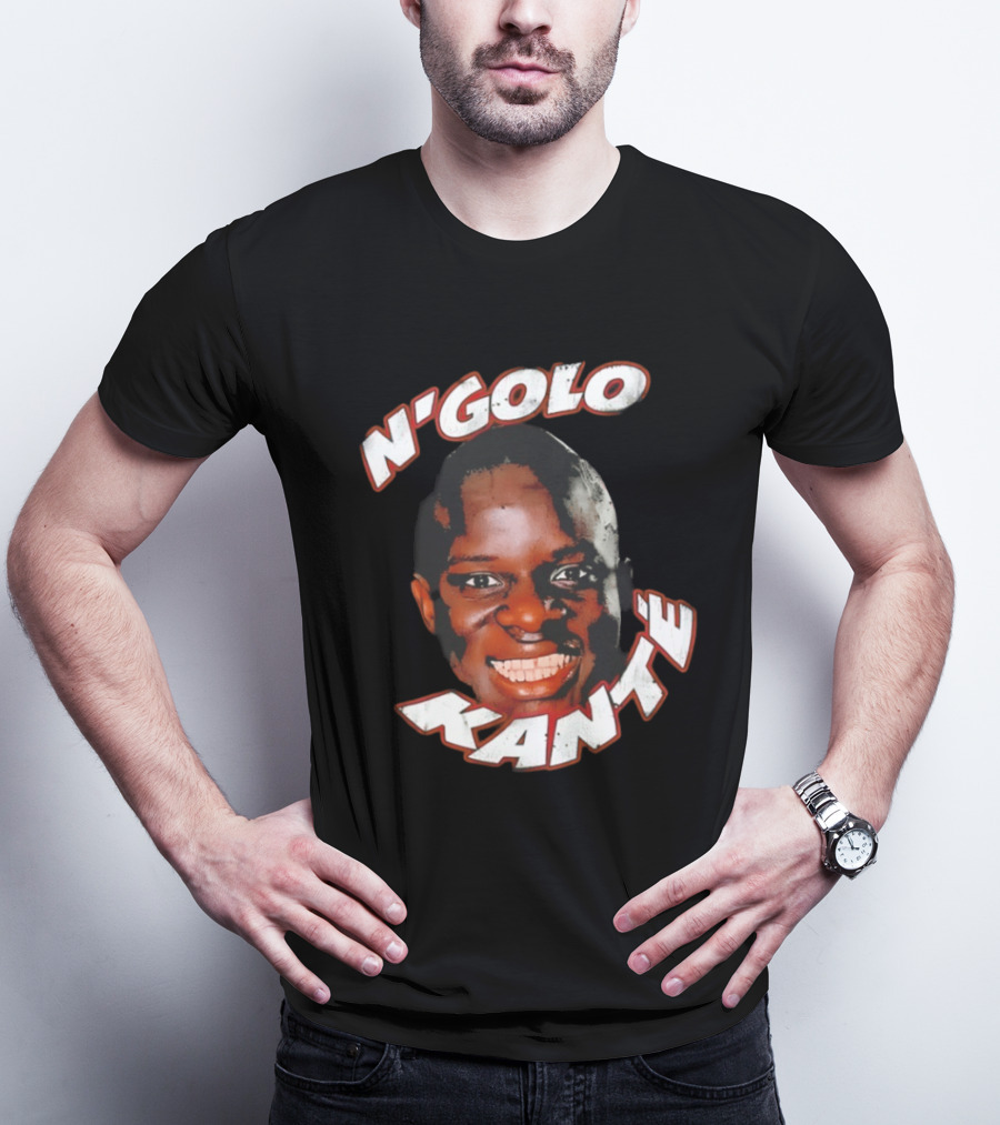 N'Golo Kante France National Soccer Star Big Face Head T-Shirt