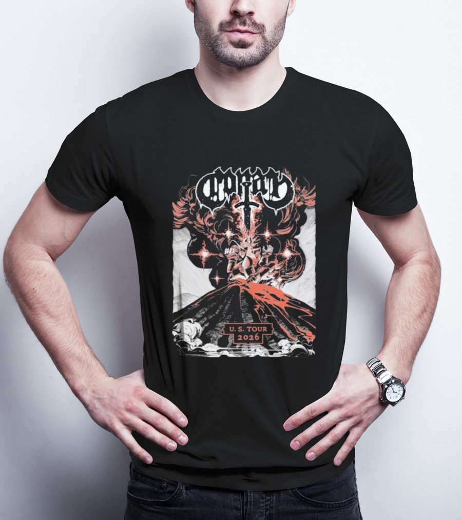 Conan Band U.S. Tour 2026 Explosive Lava T-Shirt