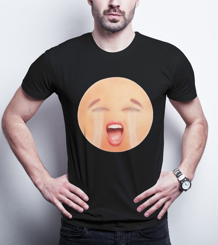 Cursed Crying Emoji Meme Face Hilarious Expression T-Shirt