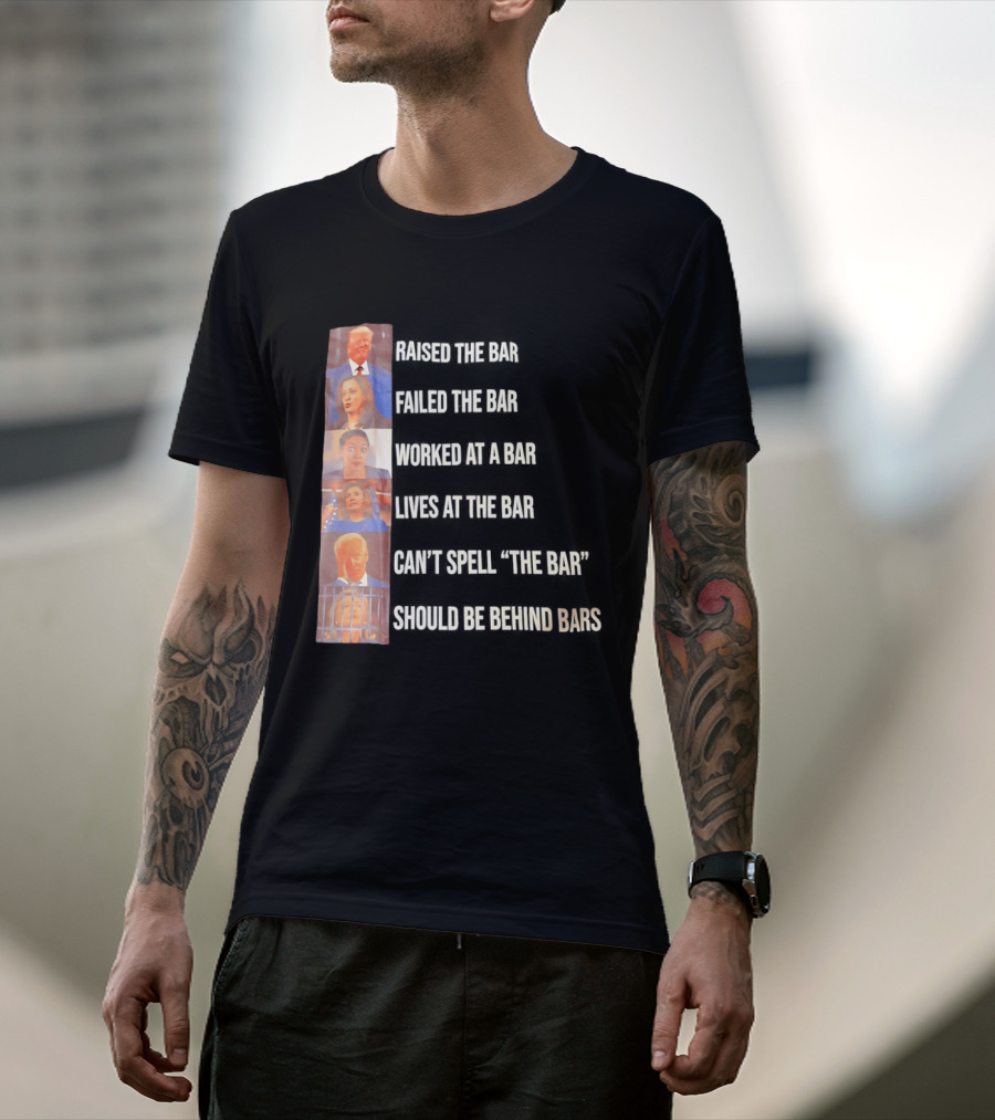 Assholes That Belong In Prison Kamala Harris Alexandria Ocasio Cortez Nancy Pelosi Joe Biden Hillary Clinton T-Shirt