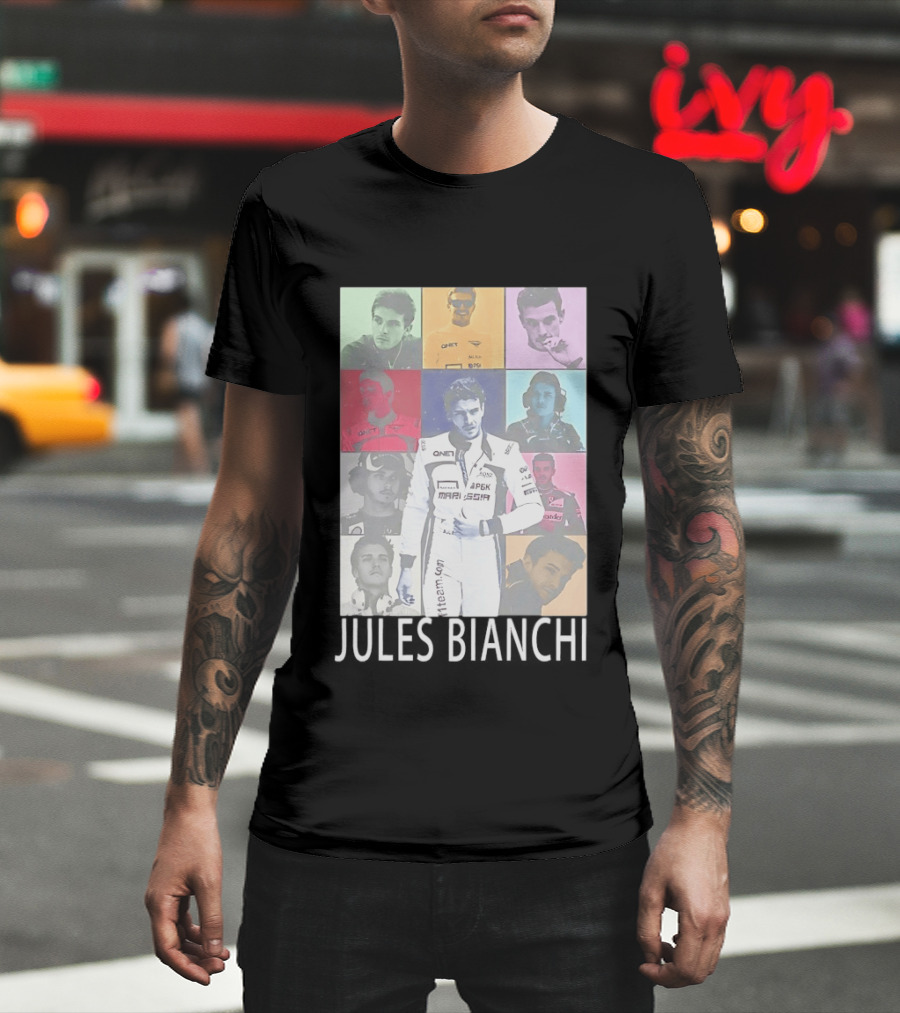 Jules Bianchi Legend The Eras Tour QNet Marussia Racing Hero Remembered T-Shirt