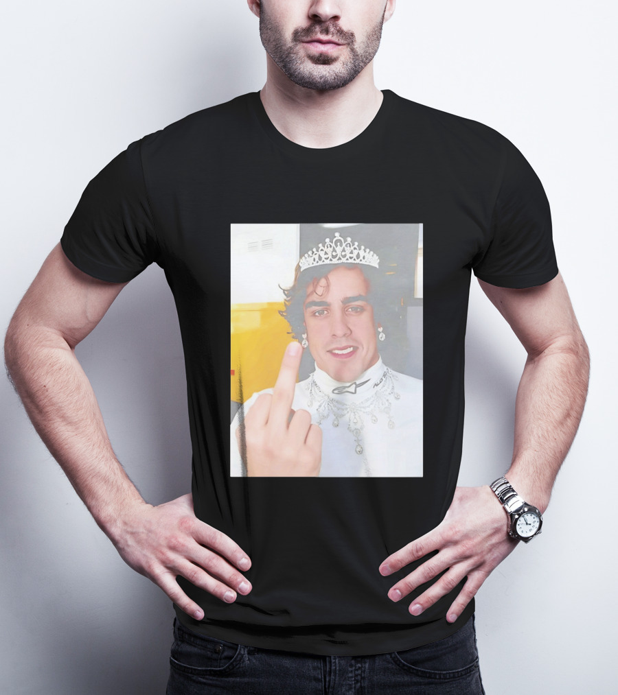 King Fernando Alonso Gesture Crown Jewel Humor T-Shirt