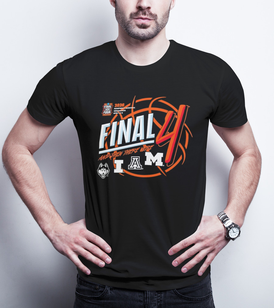 2026 Final Four NCAA Men's March Madness Arizona Connecticut Michigan T-Shirt