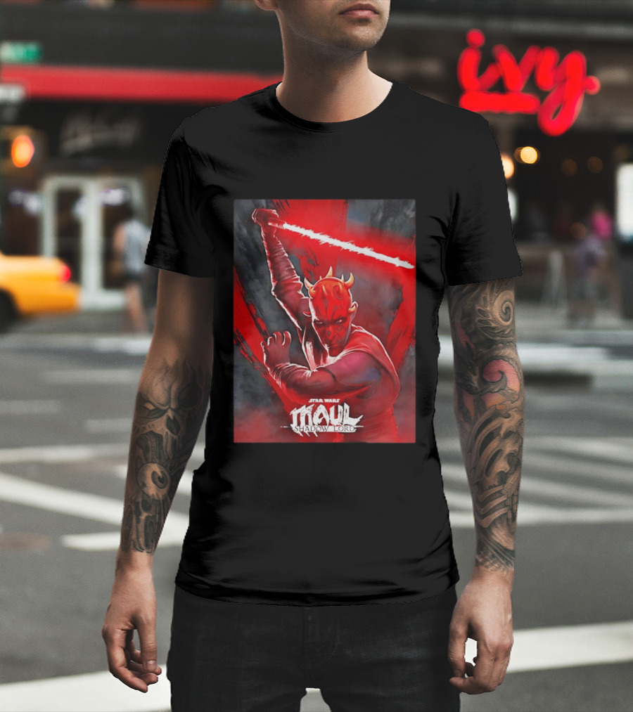 Star Wars Maul Shadow Lord Darth Maul Lightsaber T-Shirt