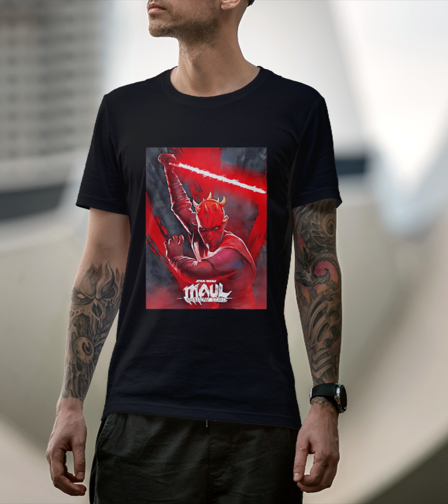 Star Wars Maul Shadow Lord Darth Maul Lightsaber T-Shirt