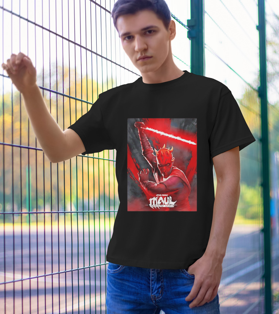 Star Wars Maul Shadow Lord Darth Maul Lightsaber T-Shirt
