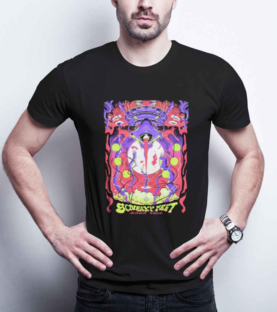 Squeaky Feet Tour 2026 Psychedelic T-Shirt