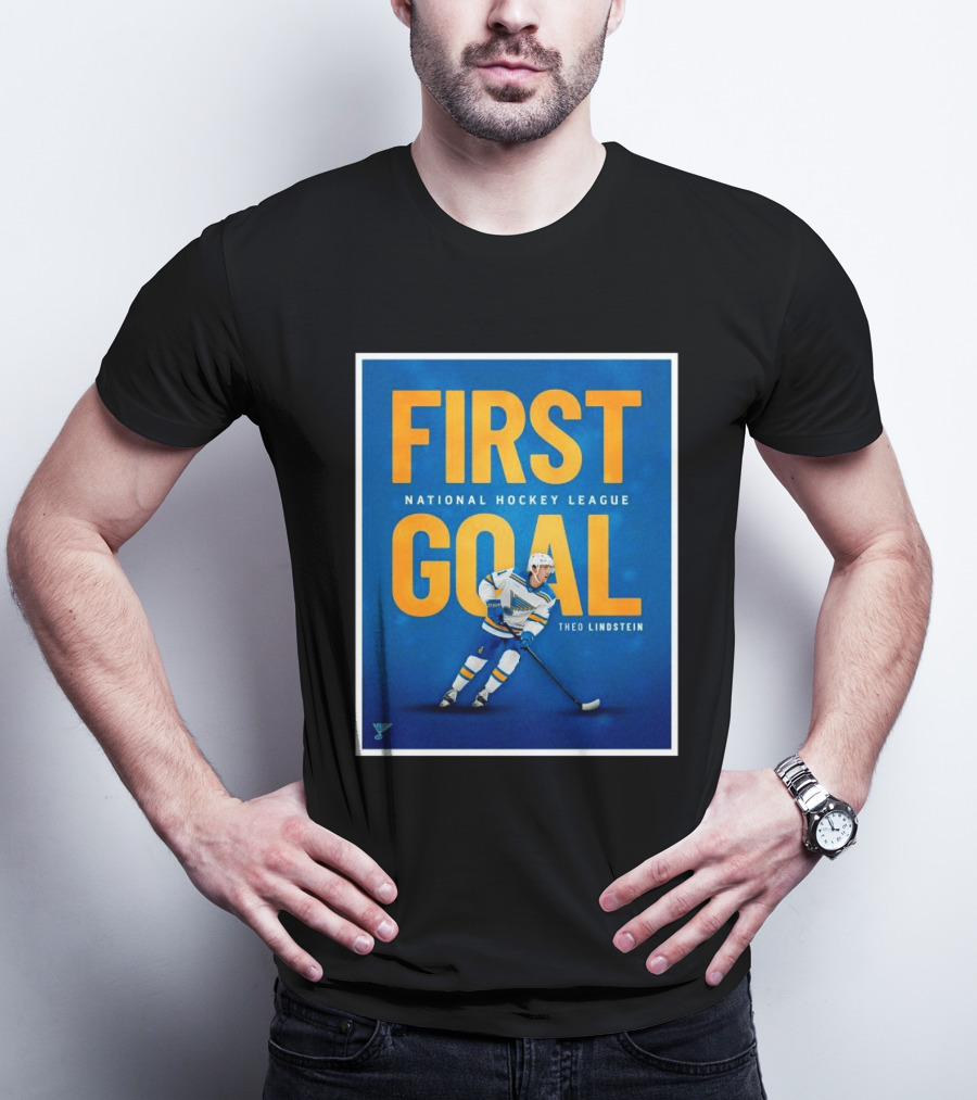 St Louis Blues First Goal National Hockey League Theo Lindstein T-Shirt