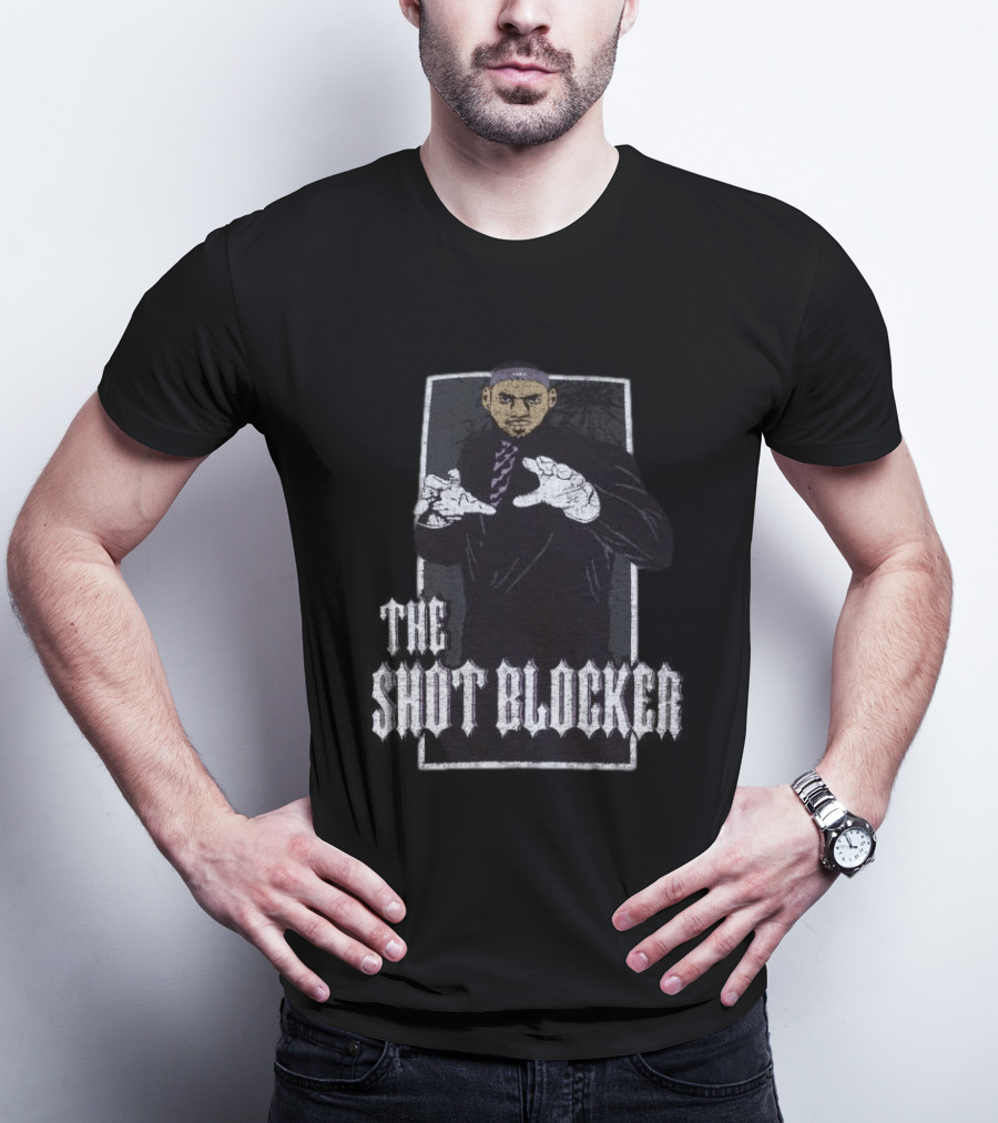 The Shot Blocker Lebron James Nike Basketball T-Shirt