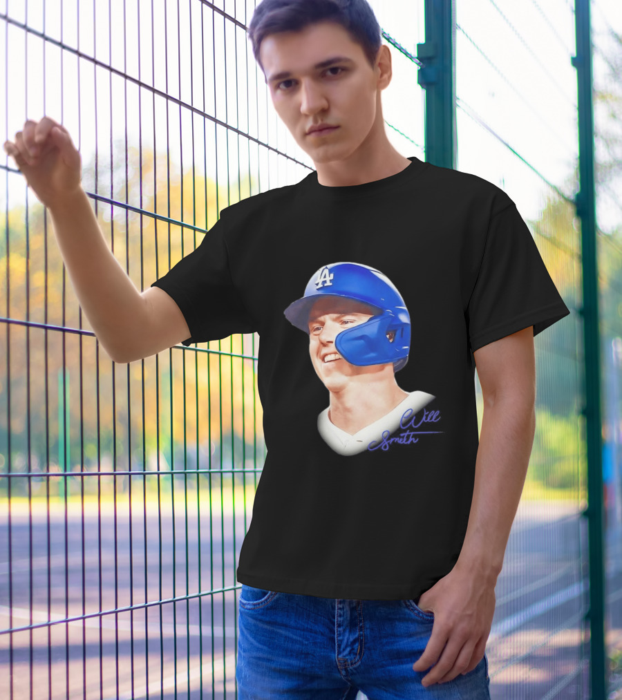 Los Angeles Dodgers MLB 2026 Big Face Will Smith Signature T-Shirt
