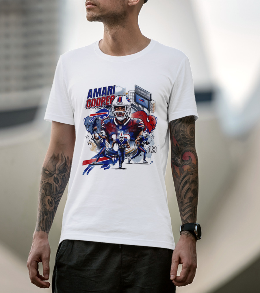 Amari Cooper Football 18 Stadium Buffalo Bills T-Shirt