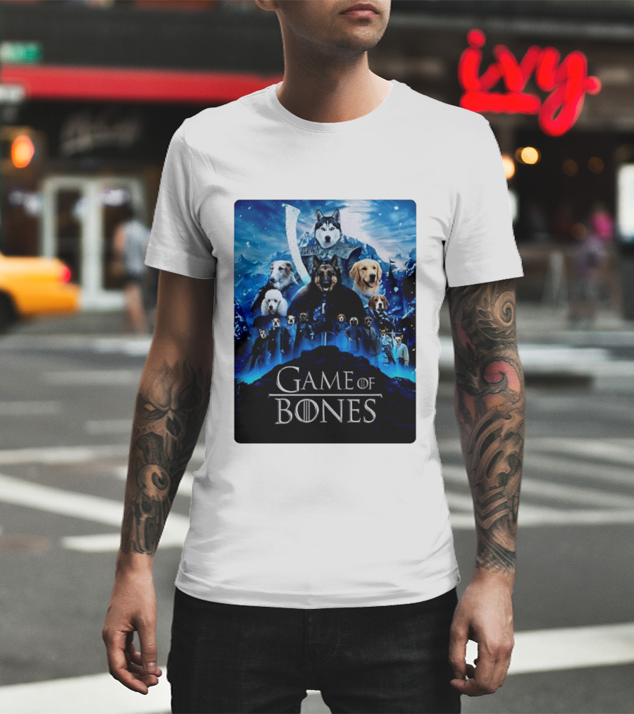 Game Of Bones Dogs Adventure With Thrones And Winter Canines T-Shirt