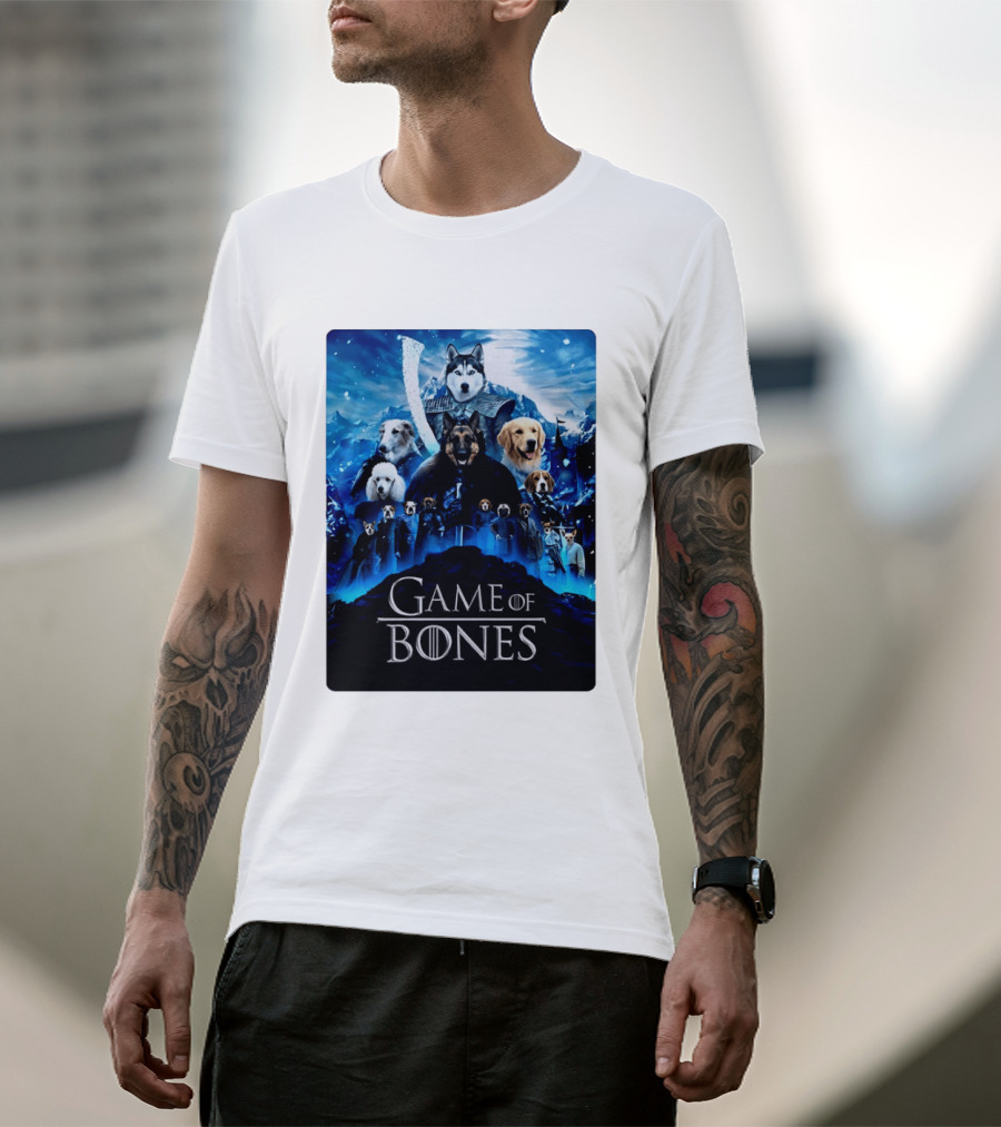 Game Of Bones Dogs Adventure With Thrones And Winter Canines T-Shirt