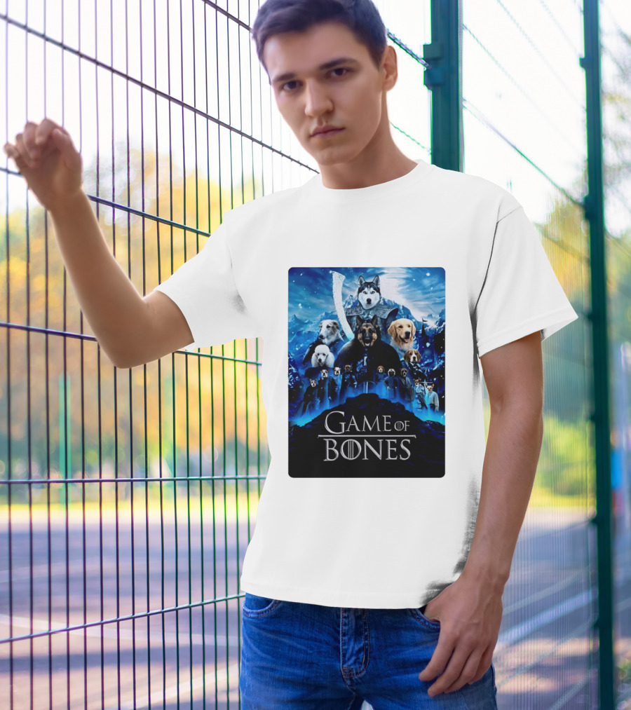Game Of Bones Dogs Adventure With Thrones And Winter Canines T-Shirt