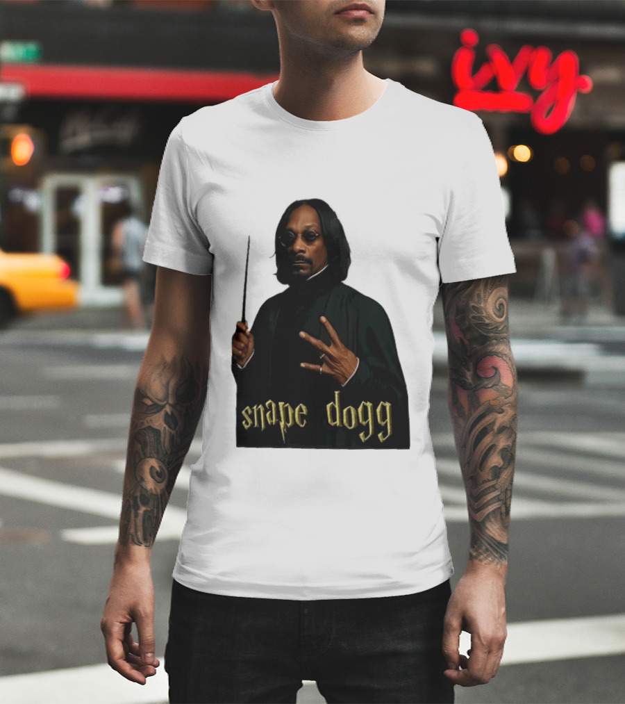 Snape Dogg Snoop Dogg Wizard Mashup Humor T-Shirt