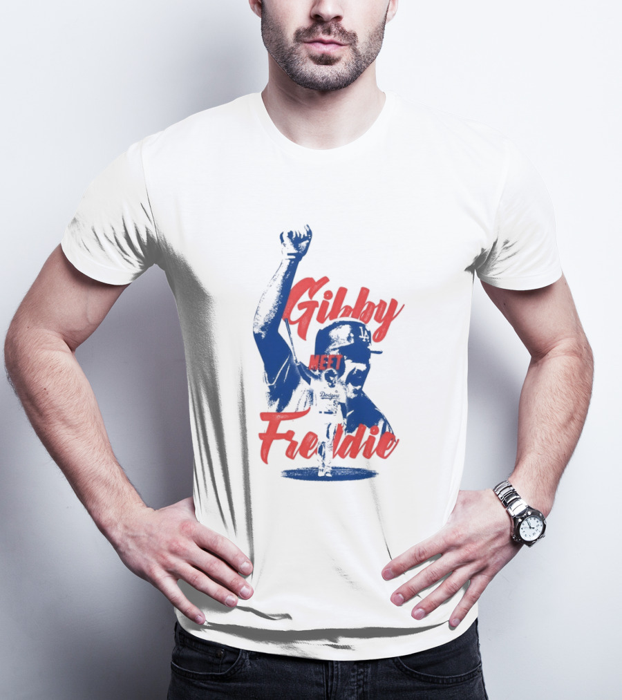 Gibby Meet Freddie Los Angeles Dodgers Baseball T-Shirt