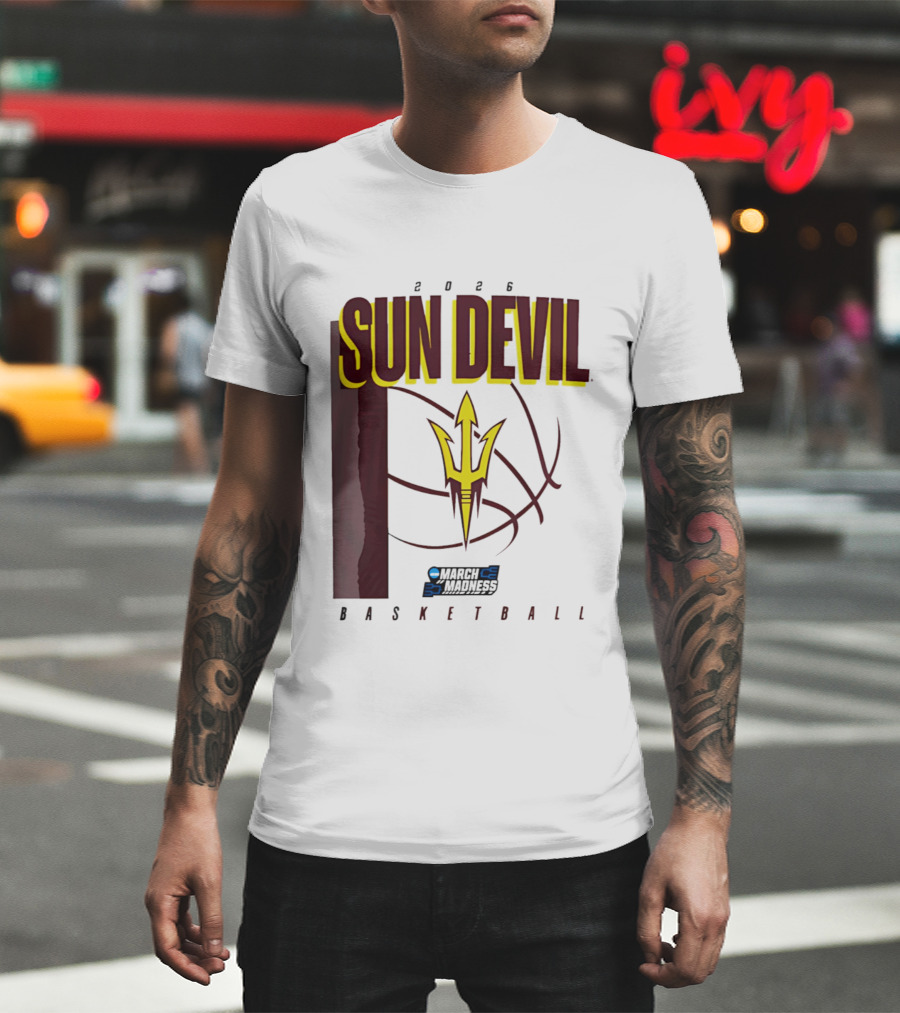 Arizona State Sun Devil Basketball March Madness 2026 T-Shirt