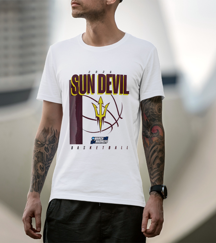 Arizona State Sun Devil Basketball March Madness 2026 T-Shirt