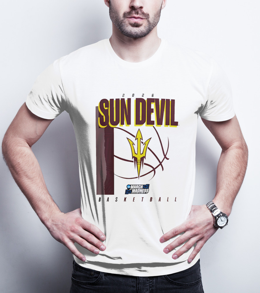 Arizona State Sun Devil Basketball March Madness 2026 T-Shirt