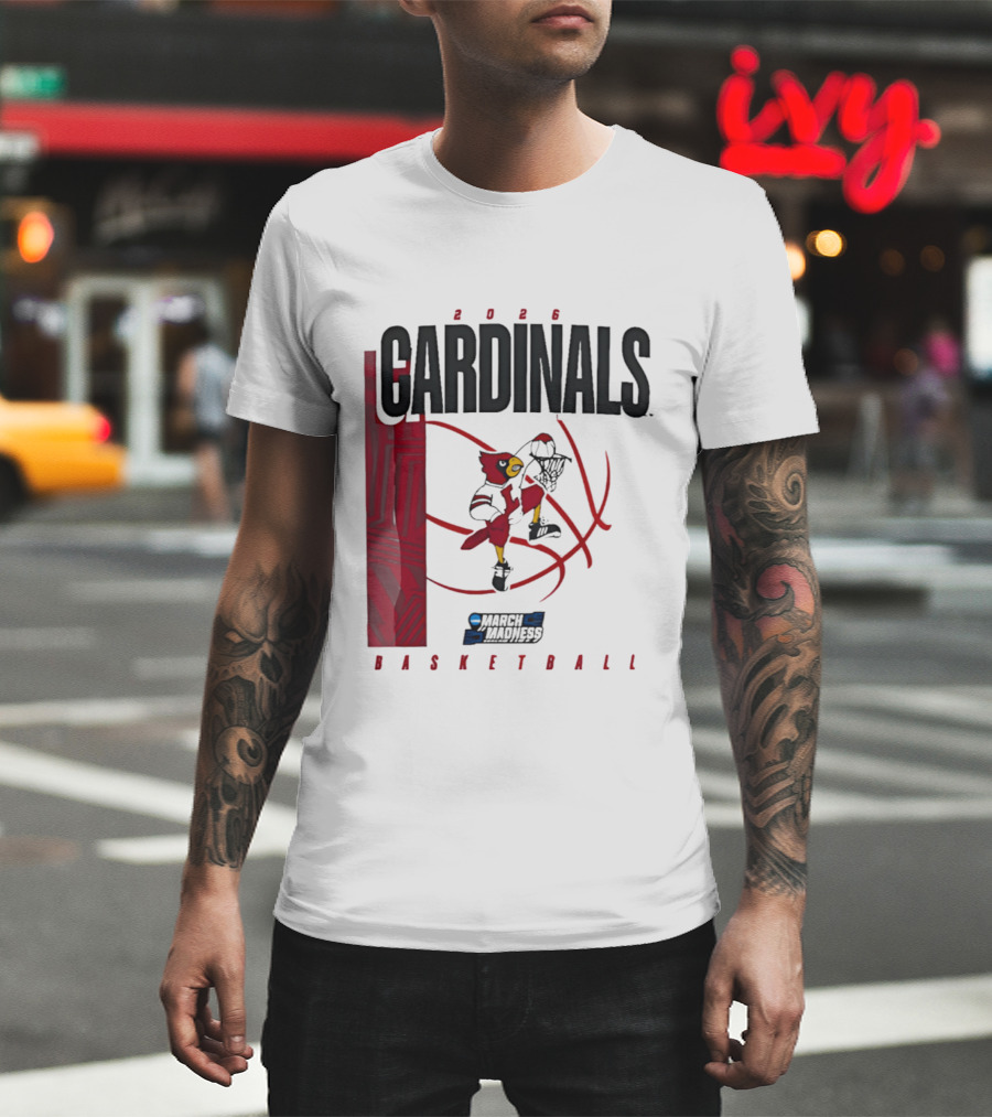 2026 Cardinals March Madness Basketball NCAA T-Shirt
