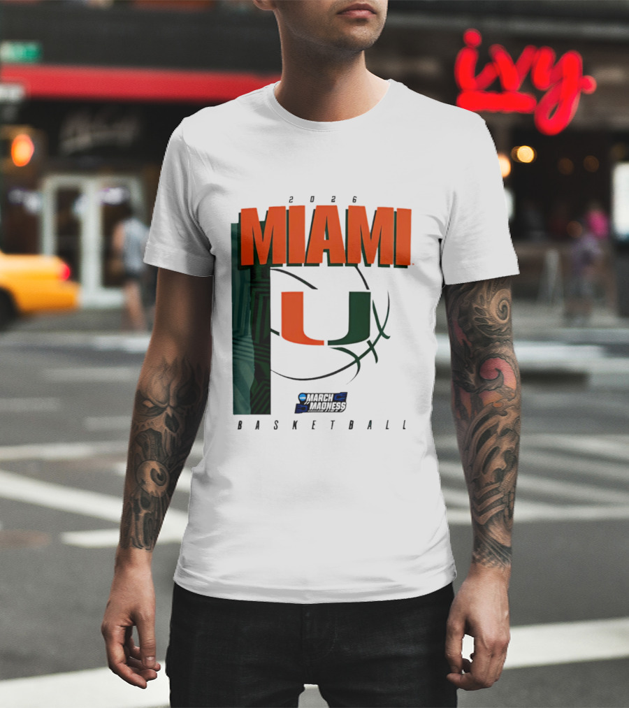 2026 Miami Hurricanes March Madness Basketball NCAA T-Shirt