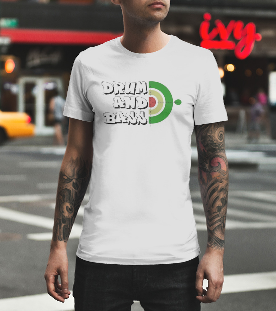 Drum And Bass Reggae Target Green Yellow Red T-Shirt