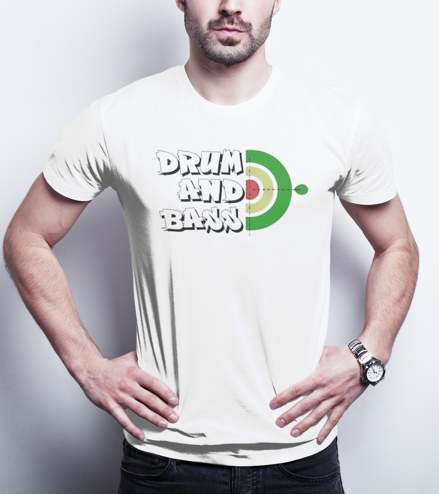 Drum And Bass Reggae Target Green Yellow Red T-Shirt