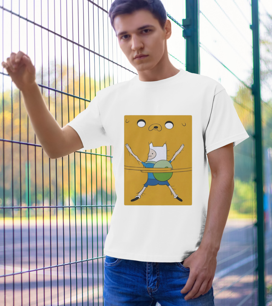 Adventure Time Finn And Jake Bro Hug T-Shirt