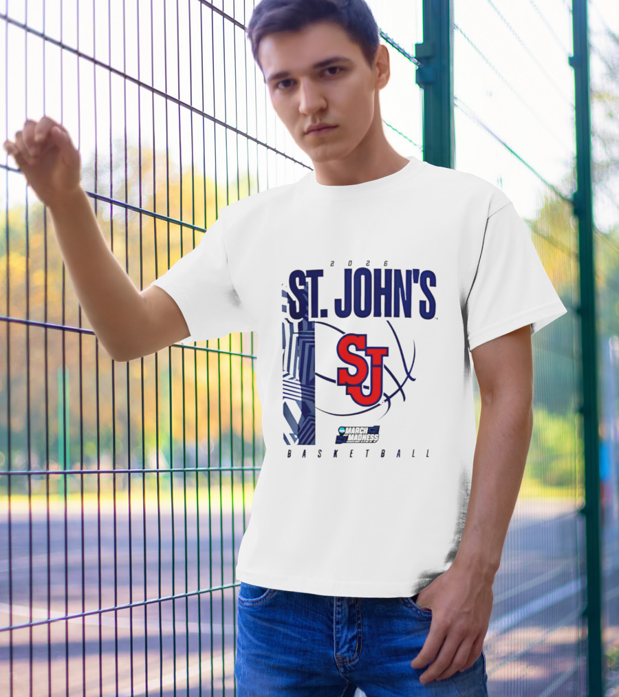 St. John's Red Storm NCAA 2026 March Madness Basketball SJ T-Shirt