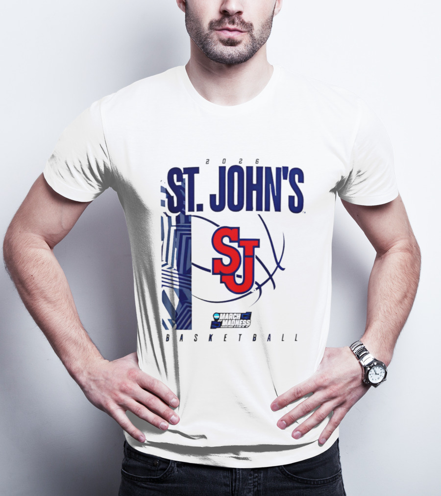St. John's Red Storm NCAA 2026 March Madness Basketball SJ T-Shirt