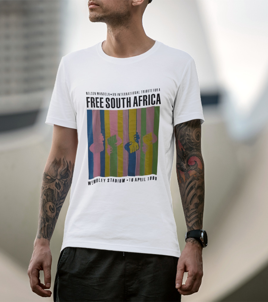 Nelson Mandela An International Tribute For A Free South Africa Wembley Stadium 10 April 1990 T-Shirt