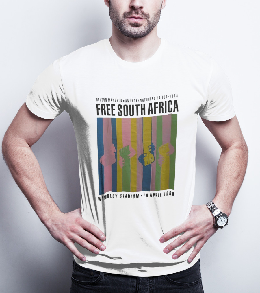 Nelson Mandela An International Tribute For A Free South Africa Wembley Stadium 10 April 1990 T-Shirt