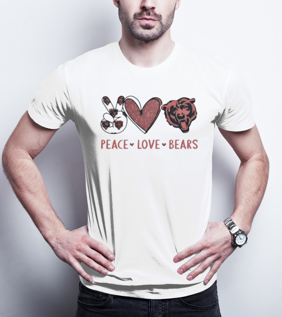 Peace Love Chicago Bears T-Shirt