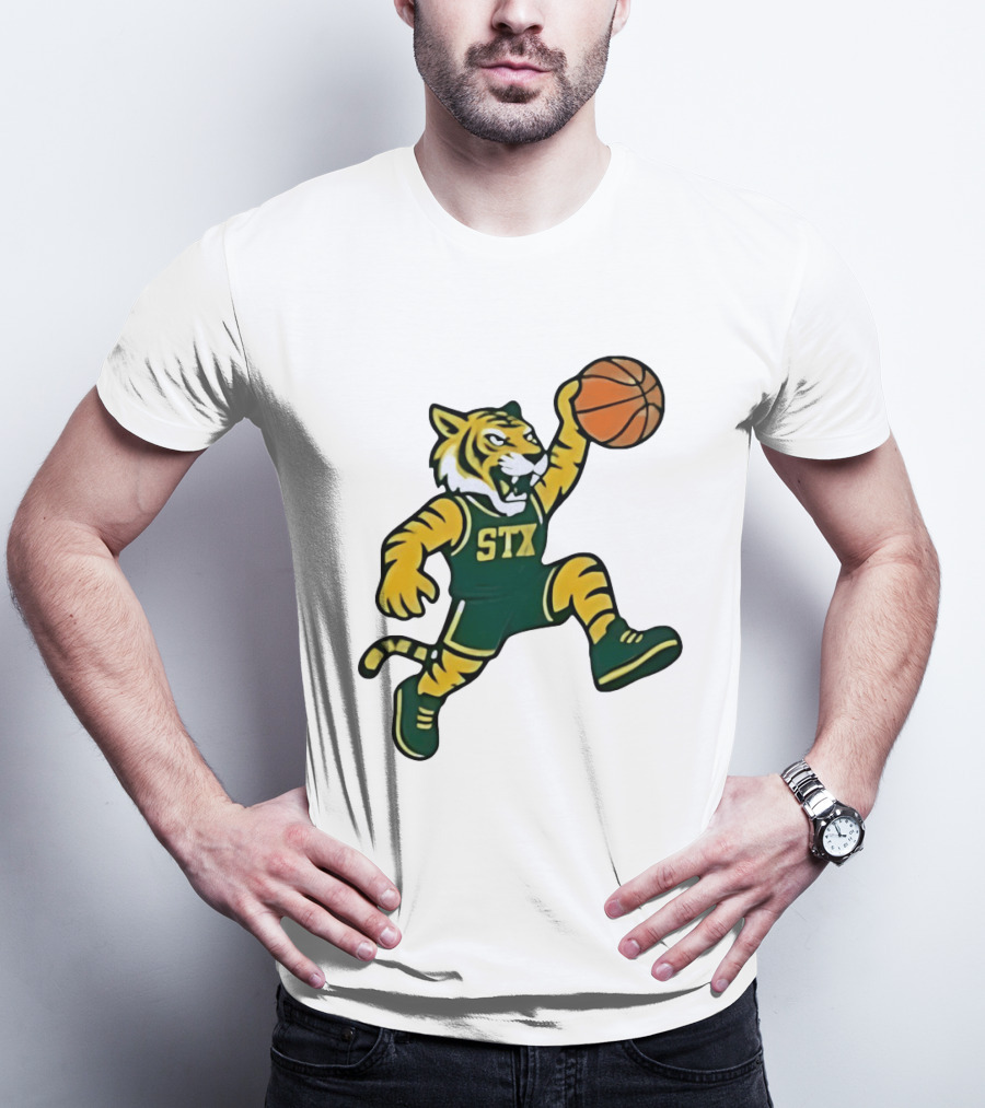 Northern Michigan Wildcats Basketball STX Tiger Dunking T-Shirt