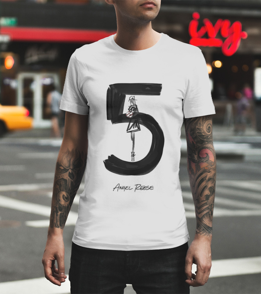 Angel Reese 5 Chicago Sky Basketball T-Shirt