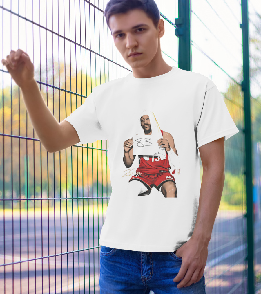 Bam 83 Miami Heat Bam Adebayo 13 Player Collage T-Shirt