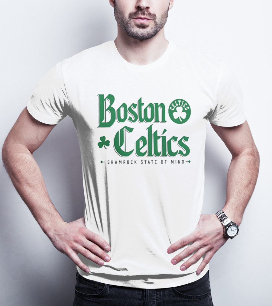 Boston Celtics Shamrock State Of Mind St Patrick's Day T-Shirt