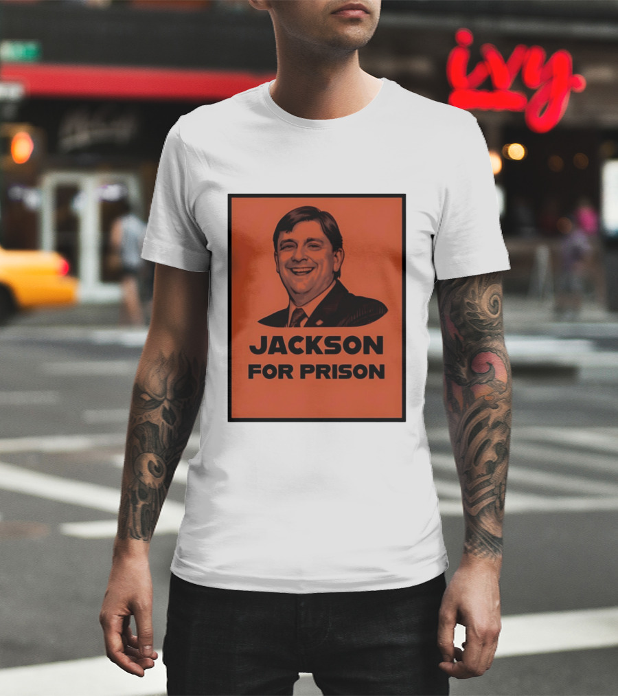 Jackson For Prison Political Satire Red T-Shirt