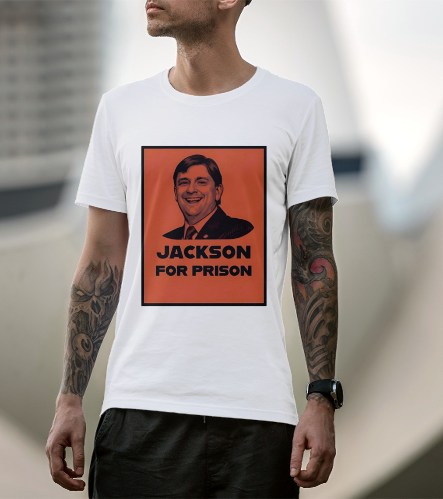 Jackson For Prison Political Satire Red T-Shirt