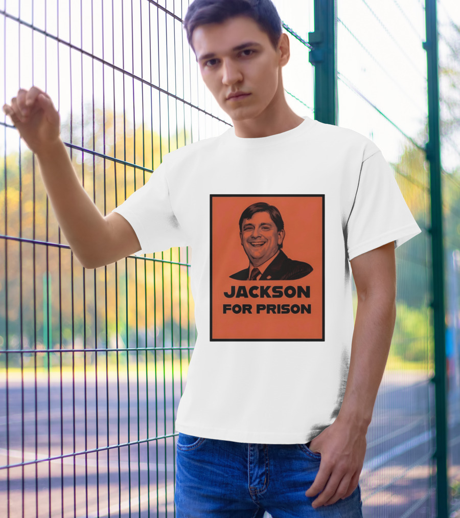 Jackson For Prison Political Satire Red T-Shirt