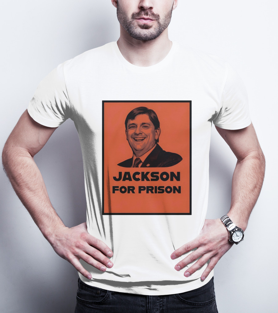 Jackson For Prison Political Satire Red T-Shirt