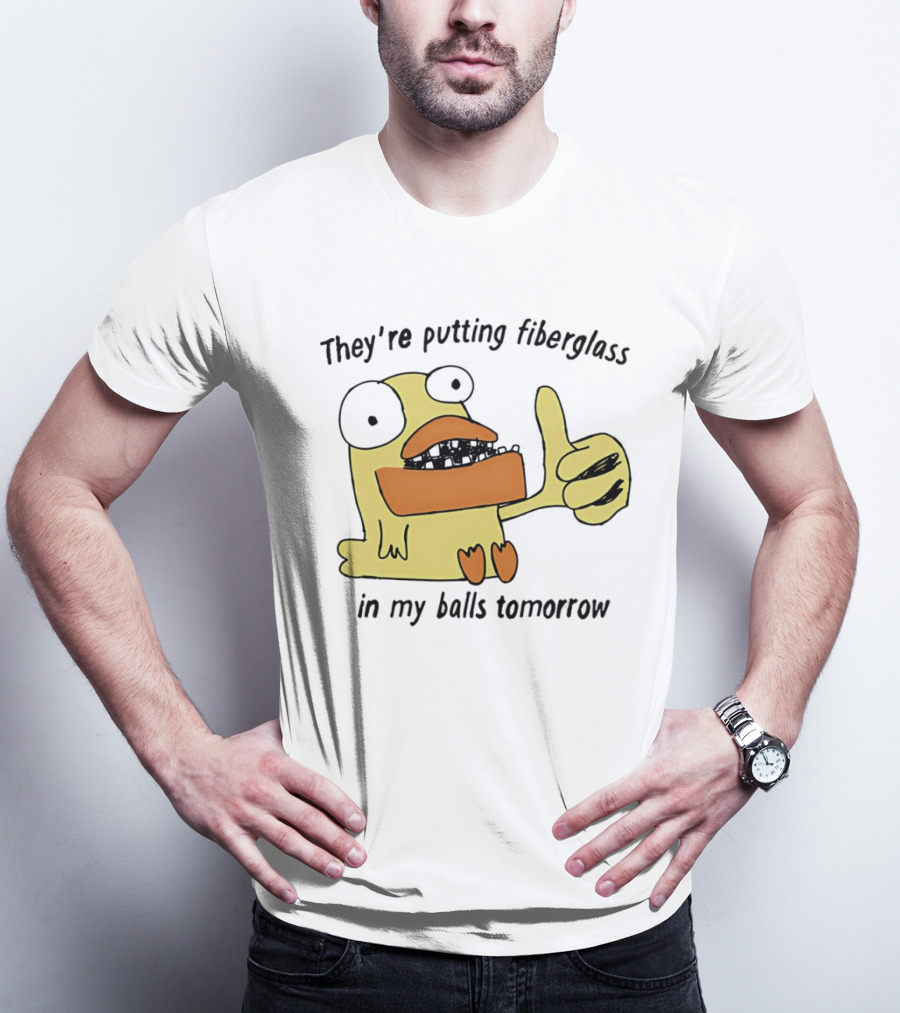 Ducky Momo They're Putting Fiberglass In My Balls Tomorrow Phineas And Ferb T-Shirt