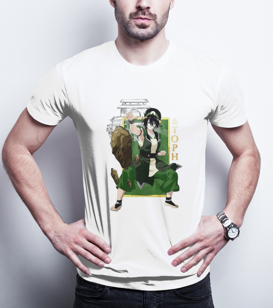 Toph Beifong Earthbending Avatar Character Art With Ba Sing Se T-Shirt