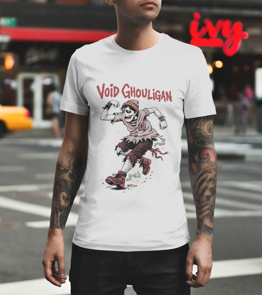 Void Ghouligan Zombie Halloween Character Running T-Shirt