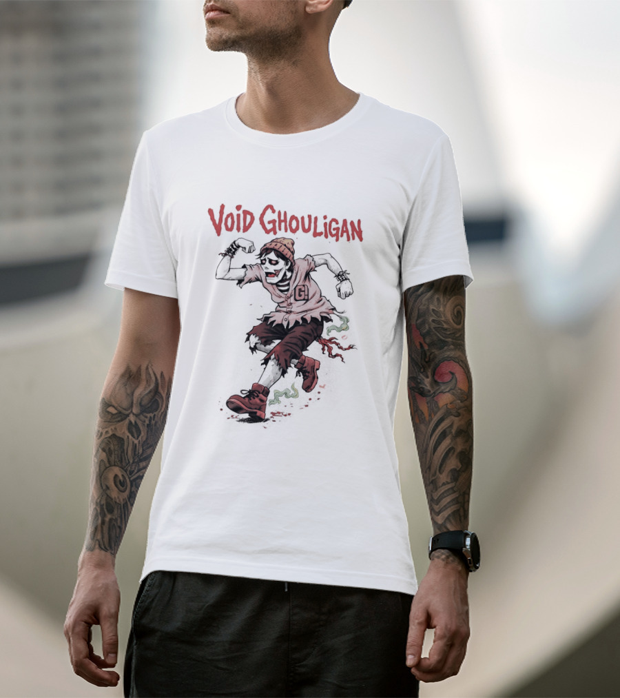 Void Ghouligan Zombie Halloween Character Running T-Shirt